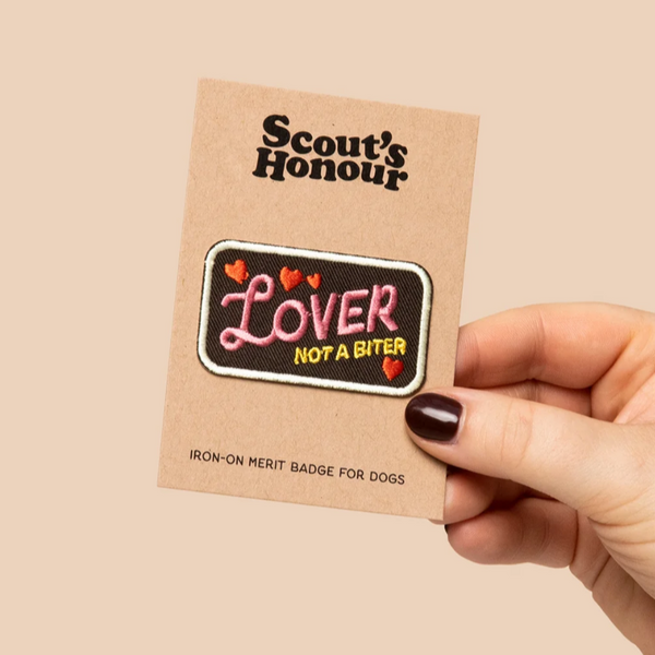 Scouts Honour Patch, Lover not a biter, Patch for dog, Pethaus - PetHaus