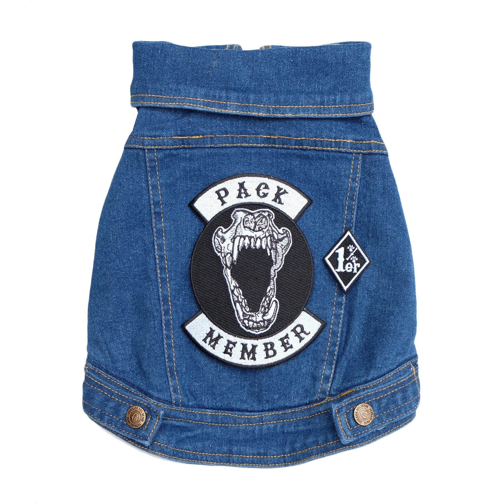 Pack Member Denim Dog Jacket - PetHaus