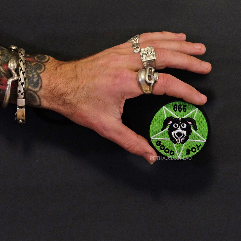 Not such a good boy patch, Mr Pickles patch - PetHaus