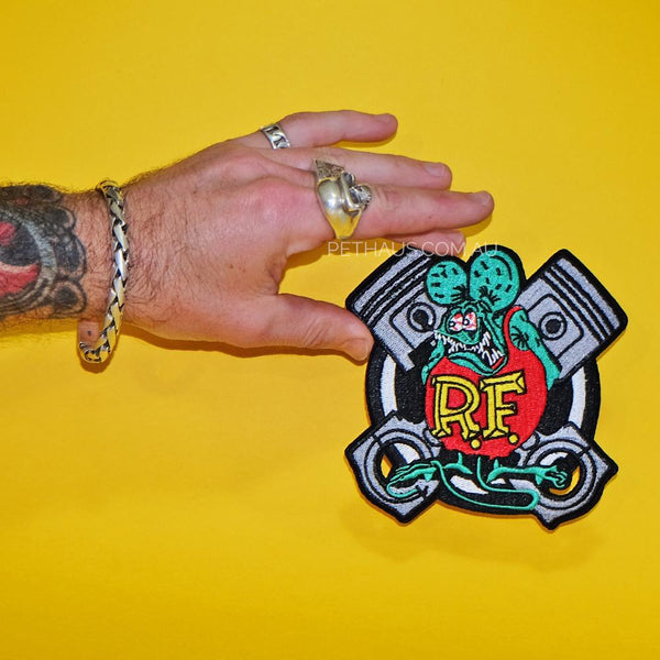 Rat Fink Back Patch, Rat Fink Patch, Big Daddy Roth Patch, Hot Rod ...